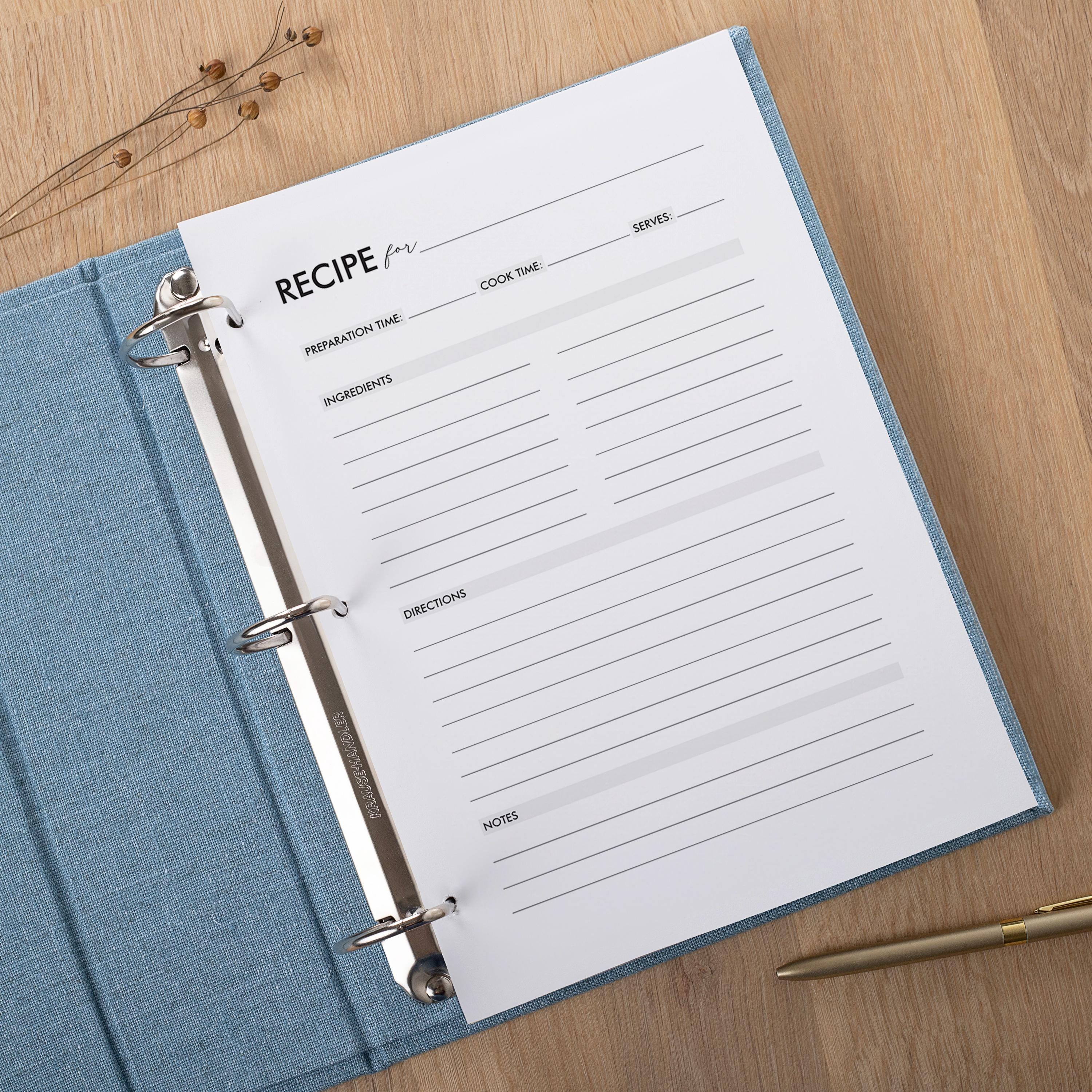 Custom Cook Book Journal | Personalized Recipe Book | Hard Cover Recipe ...
