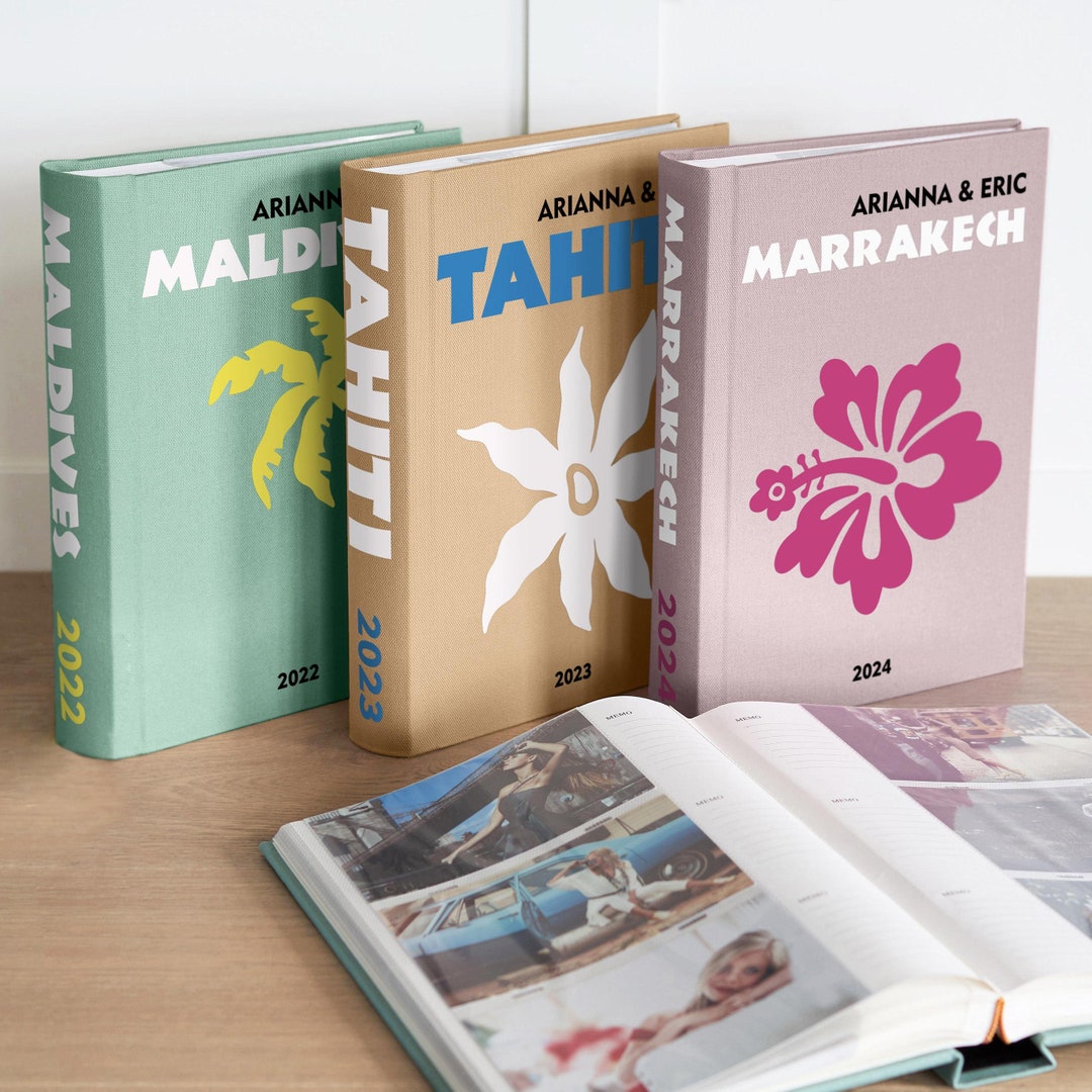 Personalized Travel Photo Album for 300 4x6 Photos | Custom Holiday ...