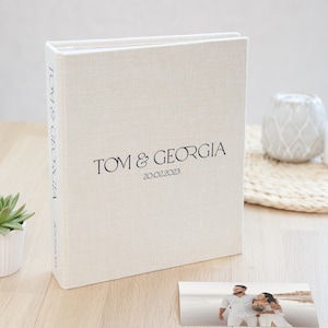 Linen Photo Album With Sleeves for 40-400 4x6 or 5x7 Photos, Slip in ...