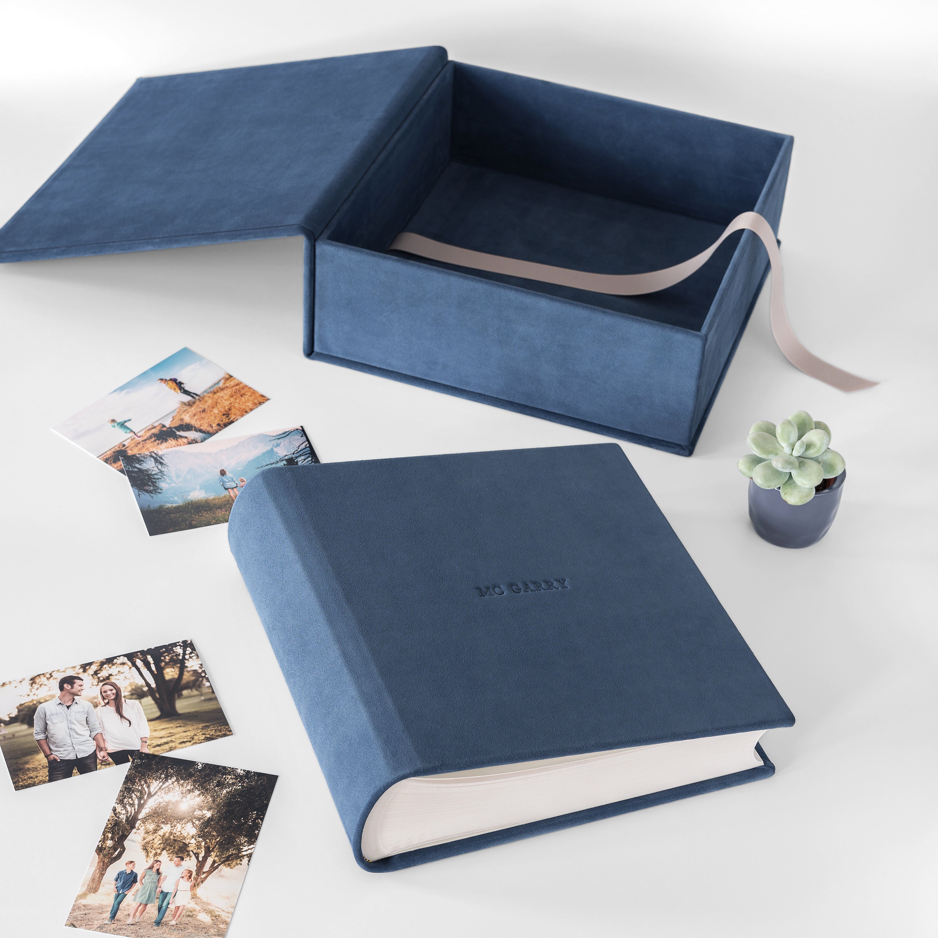 Suede Wedding Album With Box, Family Photo Album + Box, Travel Photo ...