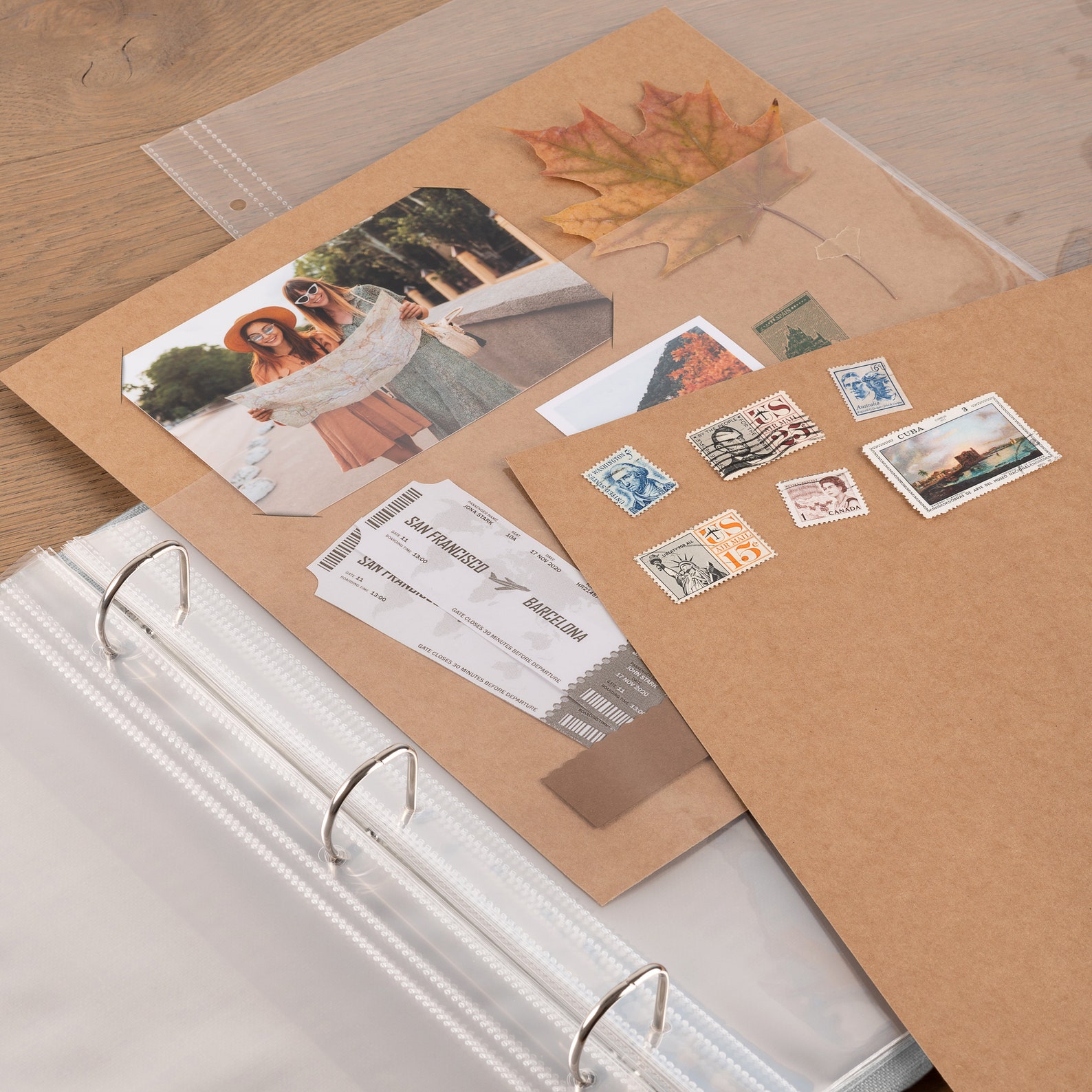 12x12 Linen Personalized Scrapbook Album Rustic Family Photo - Etsy