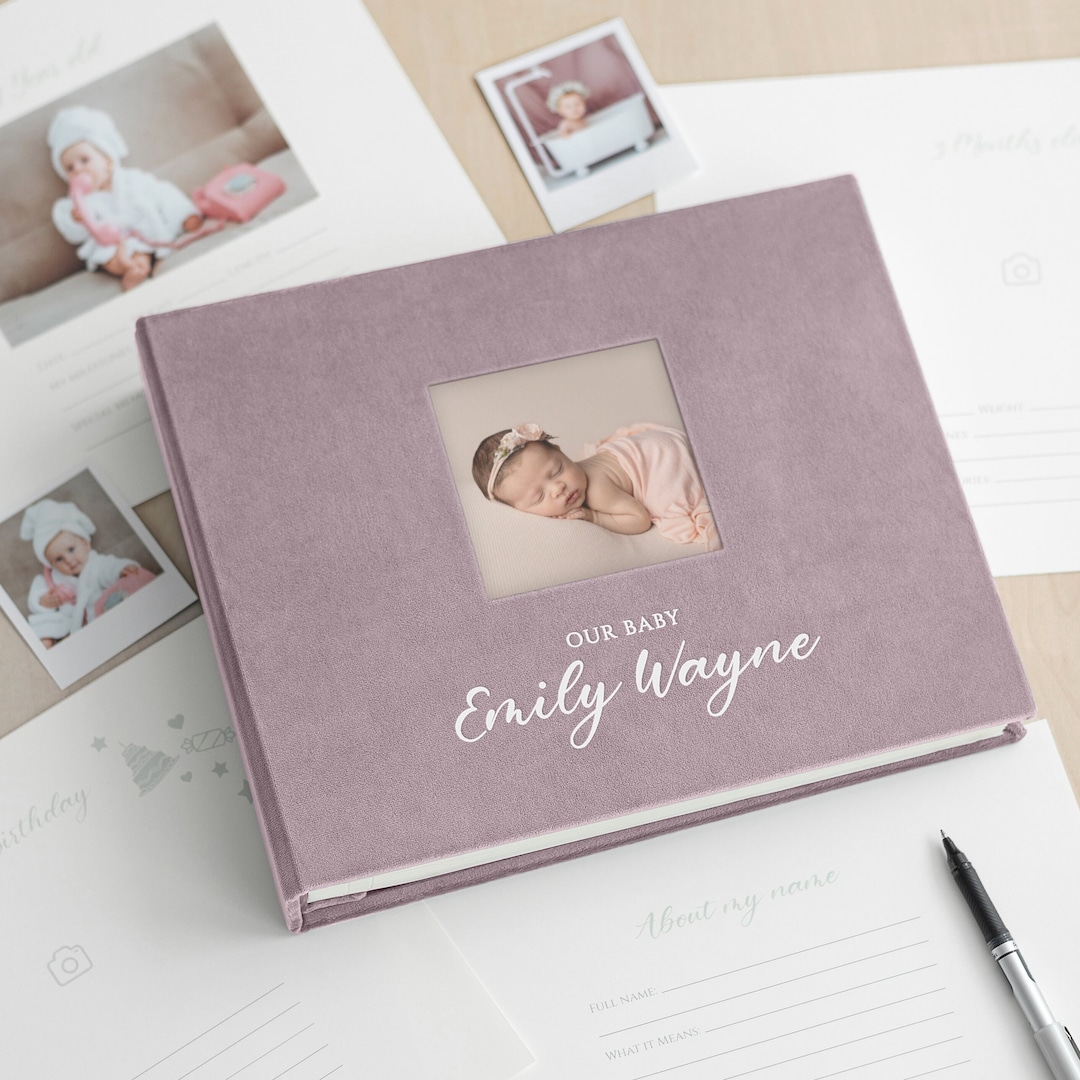 First Year Baby Memory Book | Personalized Baby Journal | Modern Baby ...