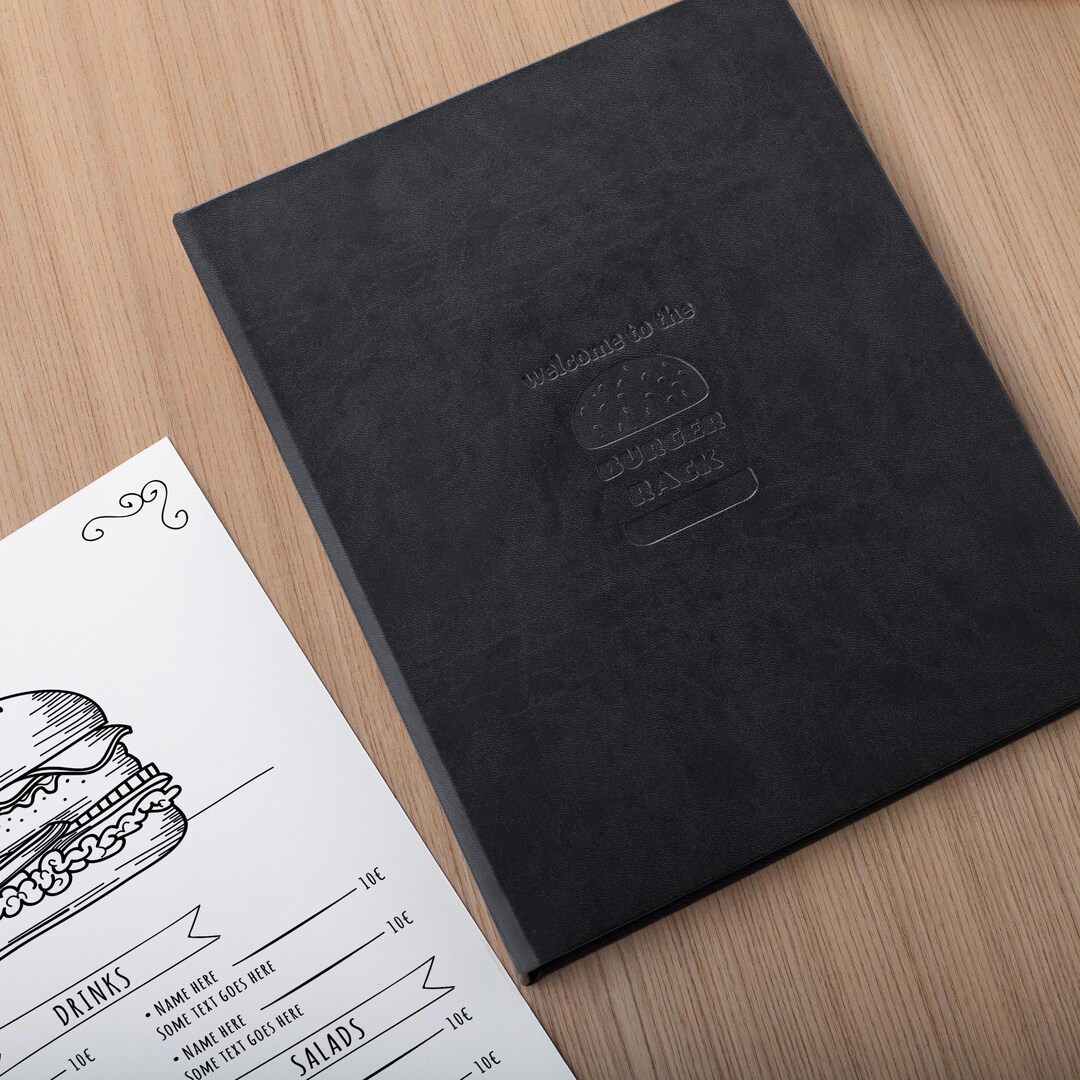 Personalized Menu Covers Custom Restaurant Menu Folders Hard Cover