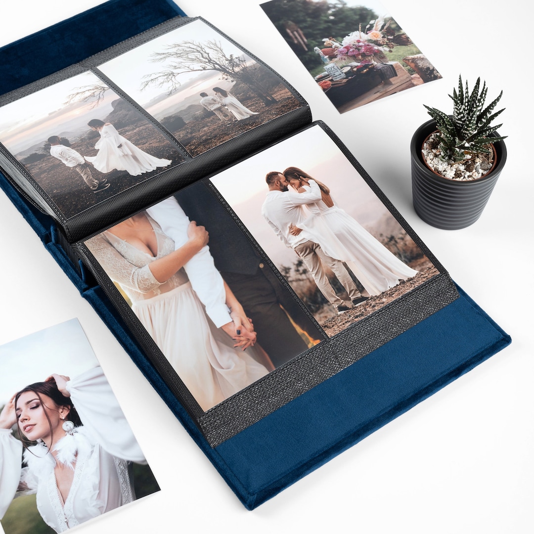 Vertical Photo Album With White Sleeves for 40-400 5x7 Portrait Photos ...