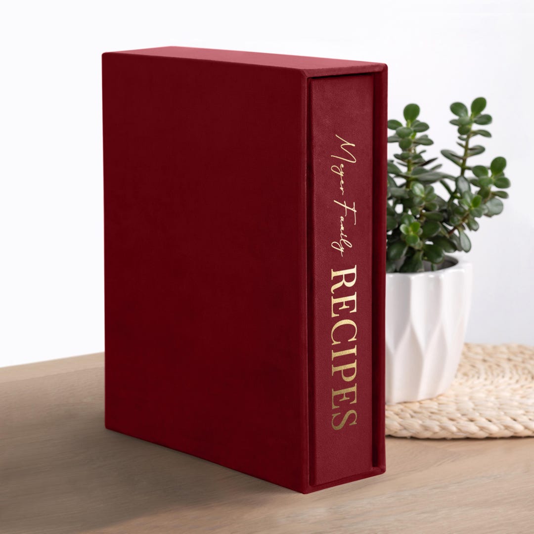 Personalized Recipe Book | Custom Cook Book Journal | Hard Cover Recipe ...