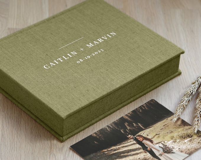 Unique A4 Linen Covered Gift Box - Etsy