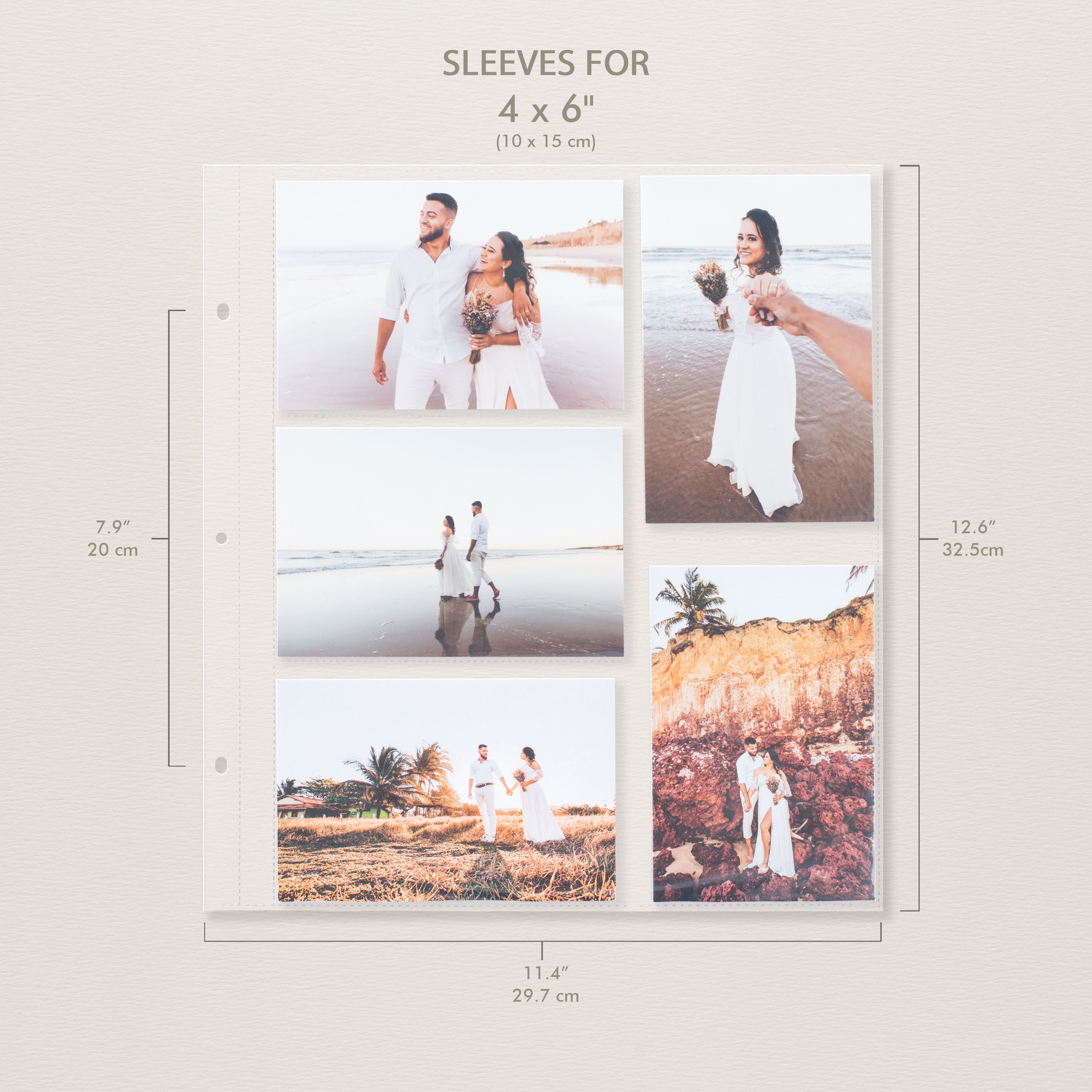 Sleeves for 4x6, 5x7, 8x10, 12x12 Photos | Refills for Slip in Albums ...