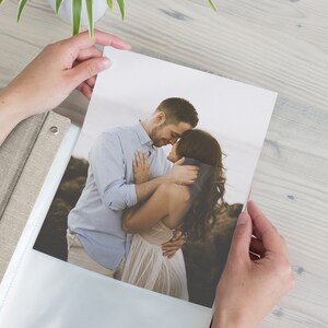 Wedding Photo Album for 8x10 Photos, Custom Slip in Photo Album for ...