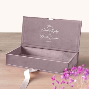 Baby Time Capsule Box, Baby Keepsake Box With Ribbon Closure, Large ...
