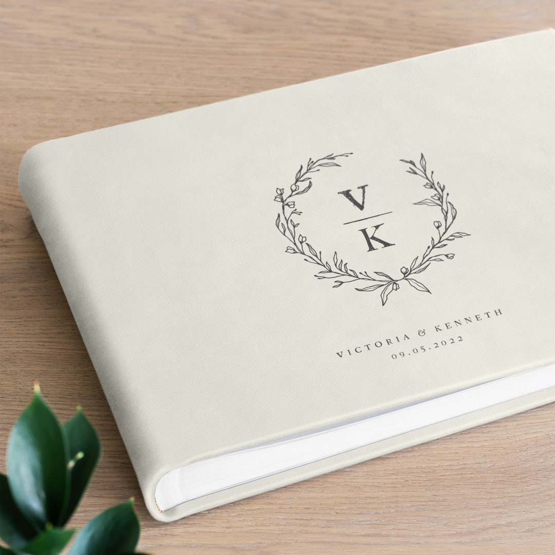 Leather Wedding Album, Large Traditional Book Bound Photo Album ...