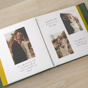 Wedding Photo Album | Personalized Anniversary Book | Large Self ...