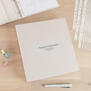 Ring Binder With 2-3-4 Rings, Personalized Ring Binder Portfolio, Hard ...