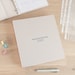 Ring Binder With 2-3-4 Rings, Personalized Ring Binder Portfolio, Hard ...