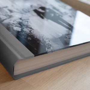Luxury Wedding Photo Album With Acrylic Glass Cover | Leather Lay Flat ...