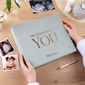 Pregnancy Gift for Expecting Mom, Linen Pregnancy Journal - Planer ...