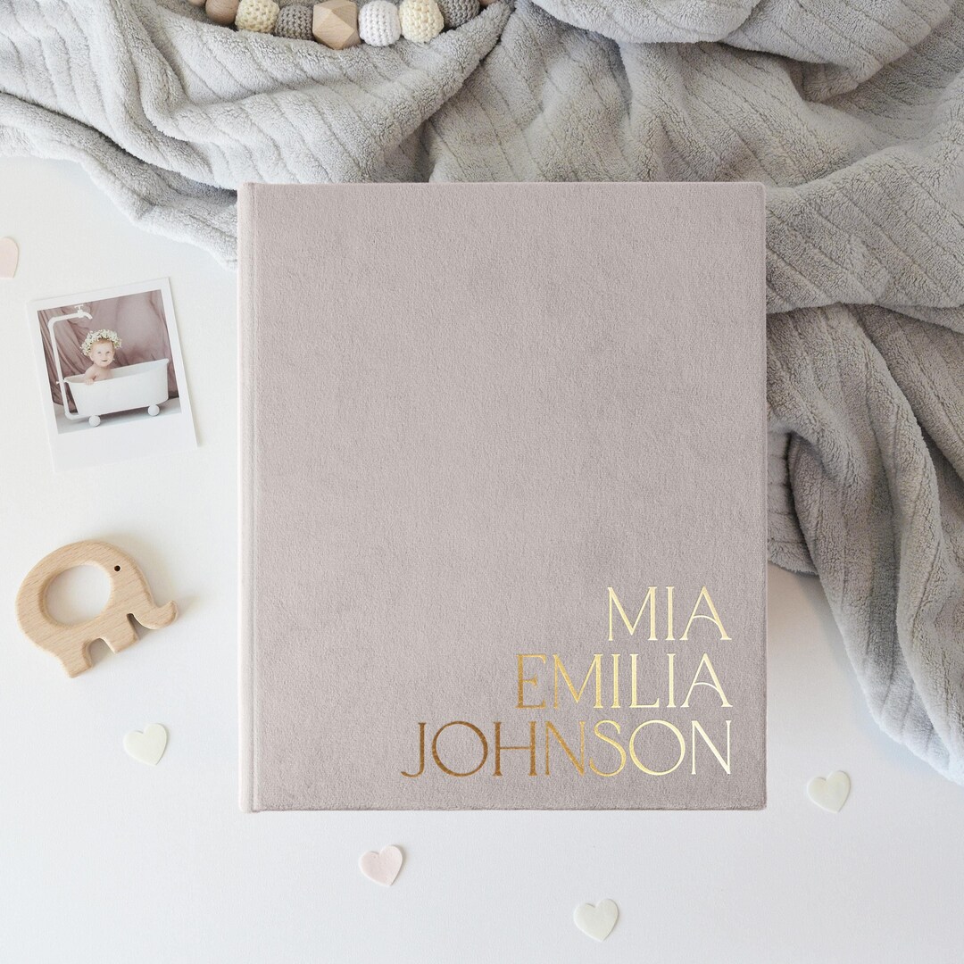 Personalized Baby Memory Book | First 5 Year Baby Scrapbook | Unique ...
