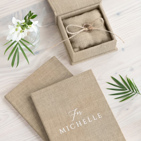 Vow Books With Box - Etsy