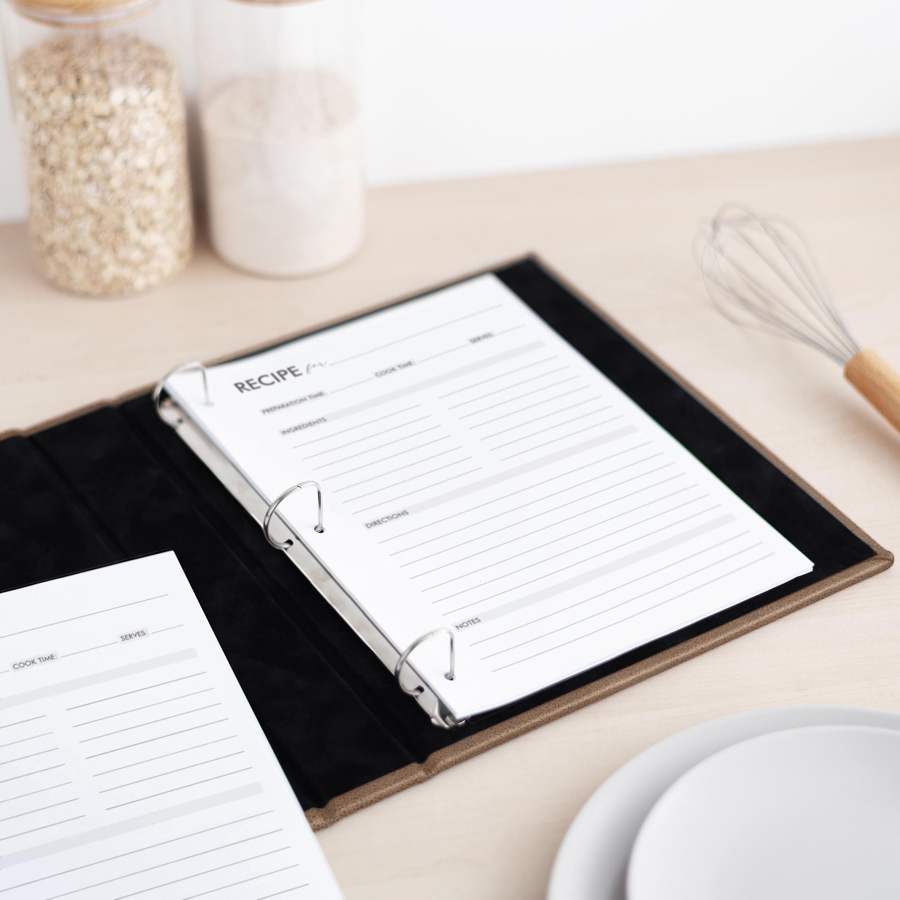 Personalized Recipe Book | Custom Cook Book Journal | Hard Cover Recipe ...