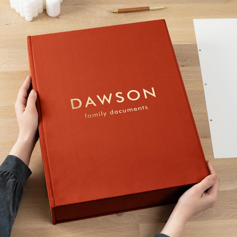 Canvas Binder Box - Etsy