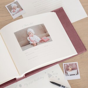 First Year Baby Memory Book | Personalized Baby Journal & Photo Album ...