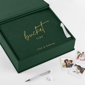 Personalized Bucket List Journal for Couples, Custom Adventure Book ...