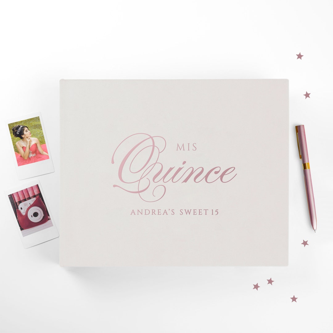 Quinceanera Guest Book Alternative, Mis Quince Guestbook, Quince Guest ...
