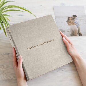 Wedding Photo Album for 8x10 Photos, Custom Slip in Photo Album for ...