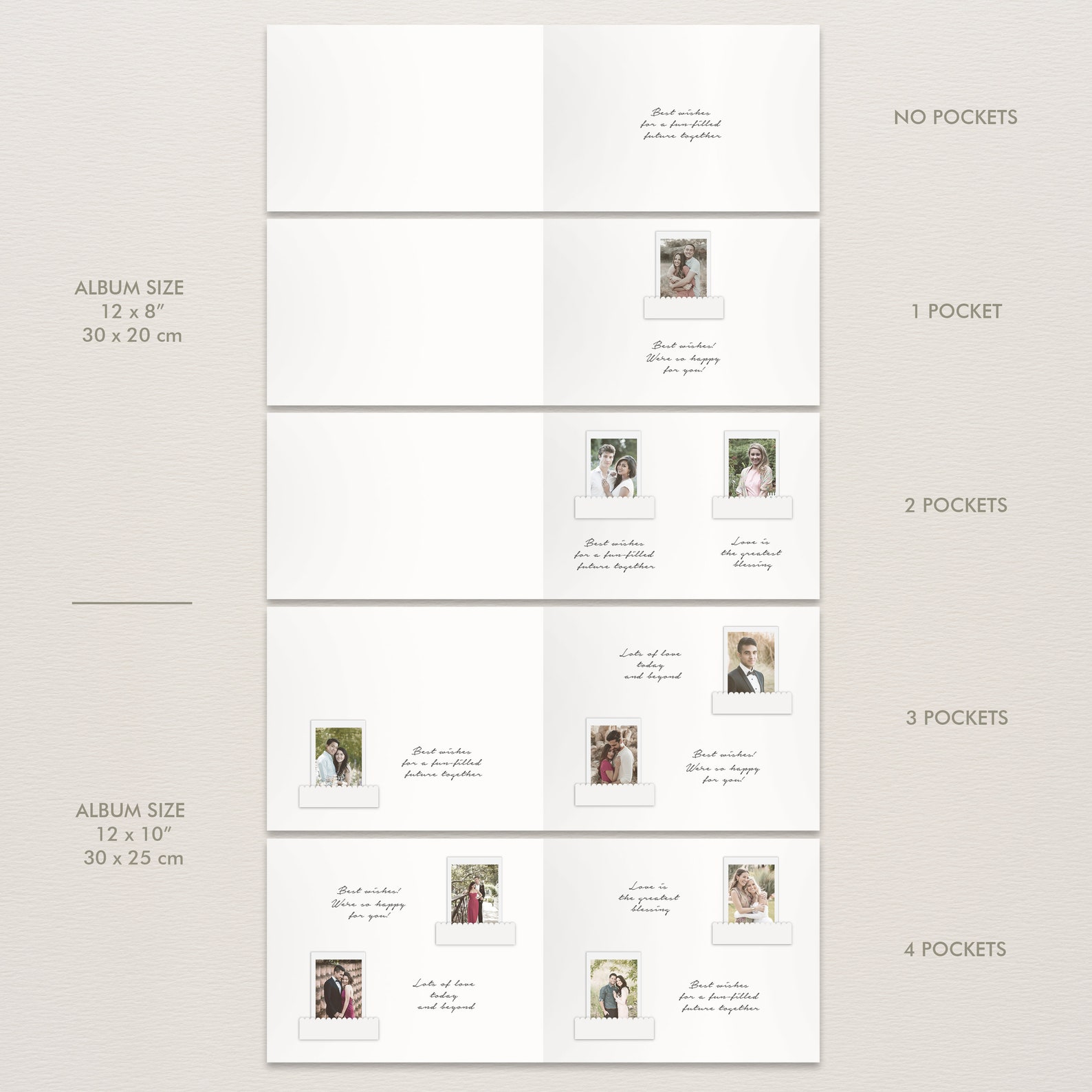 Wedding Guest Book, Instax Mini Album, Velvet Wedding Album With Photo ...