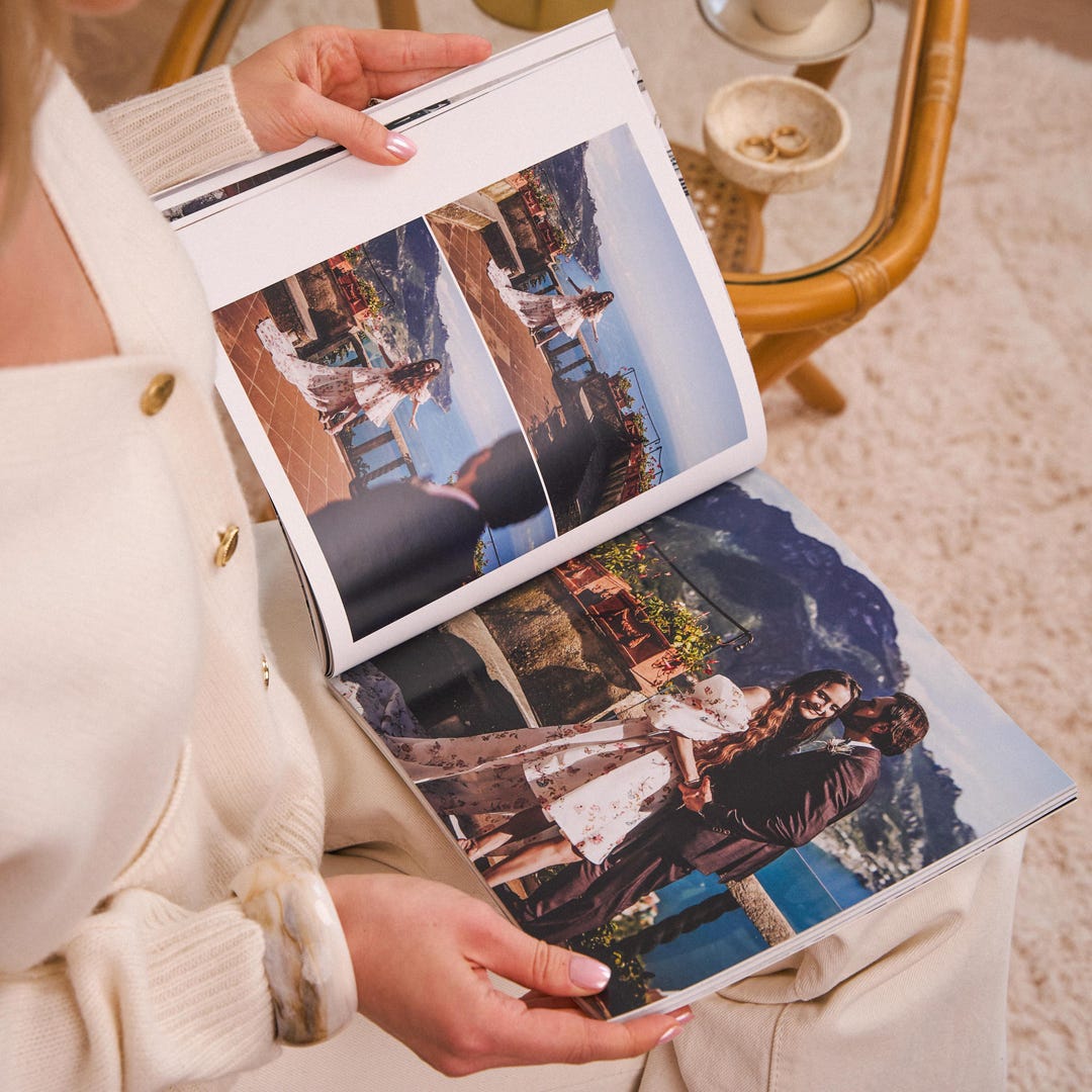 Personalized Printed Memory Book | Custom Wedding Photo Album | Coffee ...