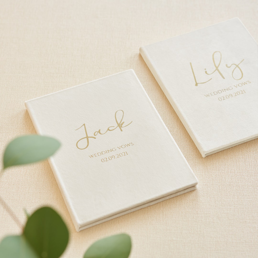 Personalized Wedding Vow Booklets, Personalised Wedding Vow Books ...