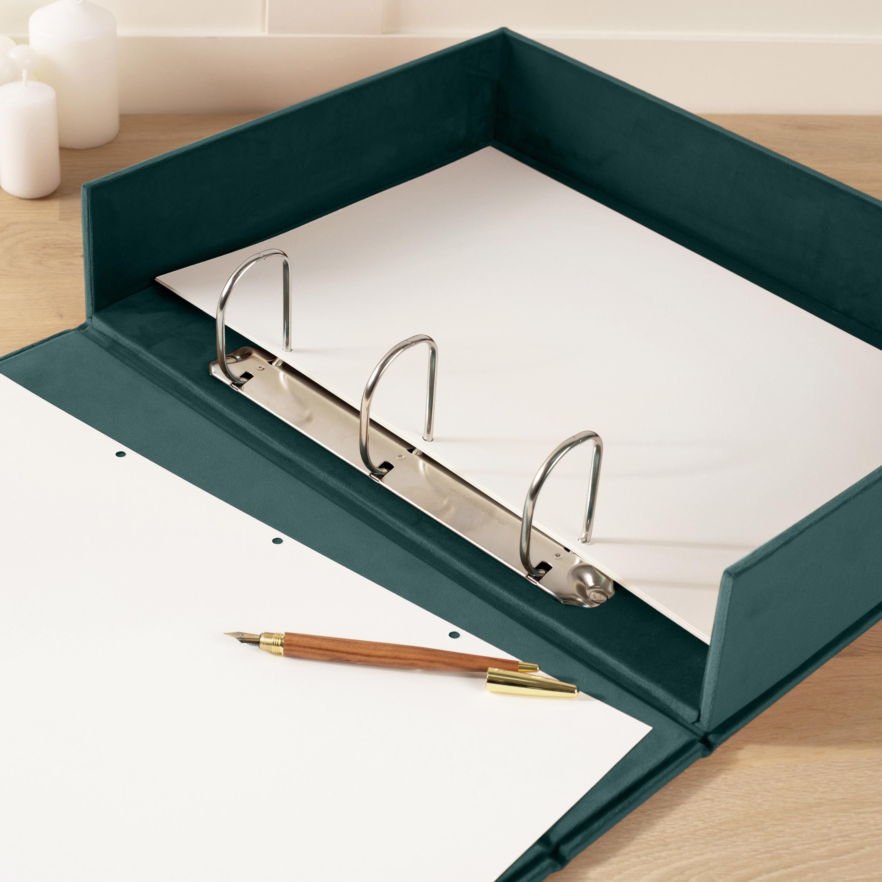 Ring Binder Box Holds A5, A4, A3, US Letter Paper | Custom Ring Binder ...