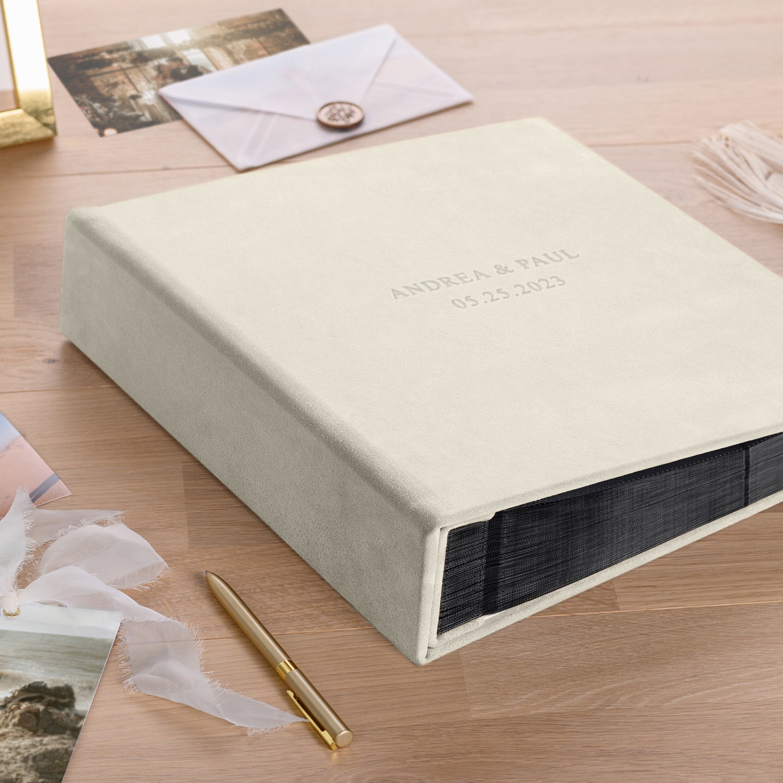 Wedding Photo Album With Sleeves for 4x6 Photos, Large Slip in Photo ...