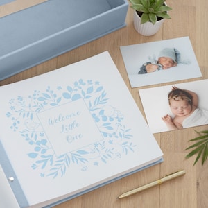 Personalized Baby Boy Memory Book, Baby Photo Album, Baby Girl First ...