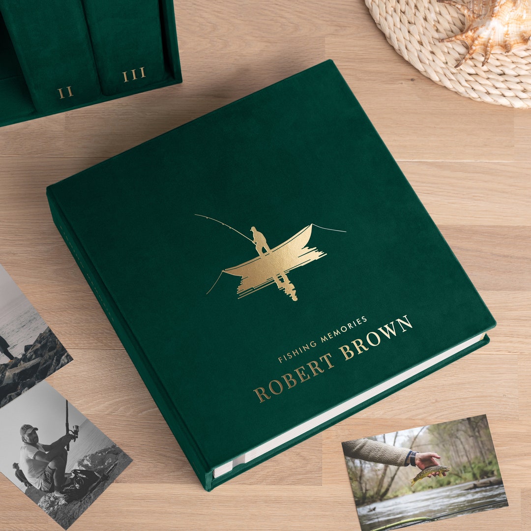 Personalized Fisherman Photo Album | Custom Photo Book for Fisherman ...