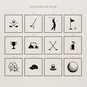 Personalized Golf Lover Photo Album, Velvet XL Self Adhesive Scrapbook ...