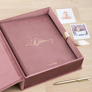 Personalized Baby Memory Book | First 5 Years Photo Album | Modern Baby ...