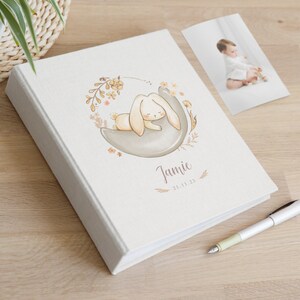 Personalized Baby Photo Album With Sleeves for 40-400 4x6 or 5x7 Photos ...