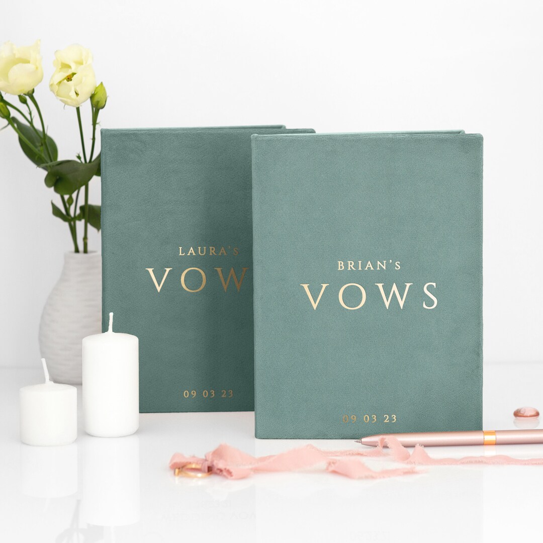 Personalized Wedding Vow Booklets, Personalised Wedding Vow Books ...