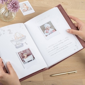 Personalized Baby Memory Book | First 5 Years Photo Album | Modern Baby ...