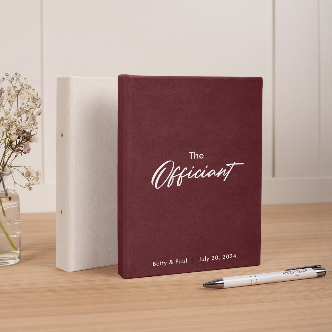 Custom Wedding Ceremony Book | Personalized Marriage Book | Hard Cover ...