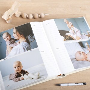 Baby Slip in Photo Album for 200 4x6 or 5x7 Photos, Personalised Photo ...