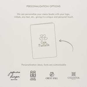 Personalized Menu Books | Custom Restaurant Menu Folders | Hard Cover ...