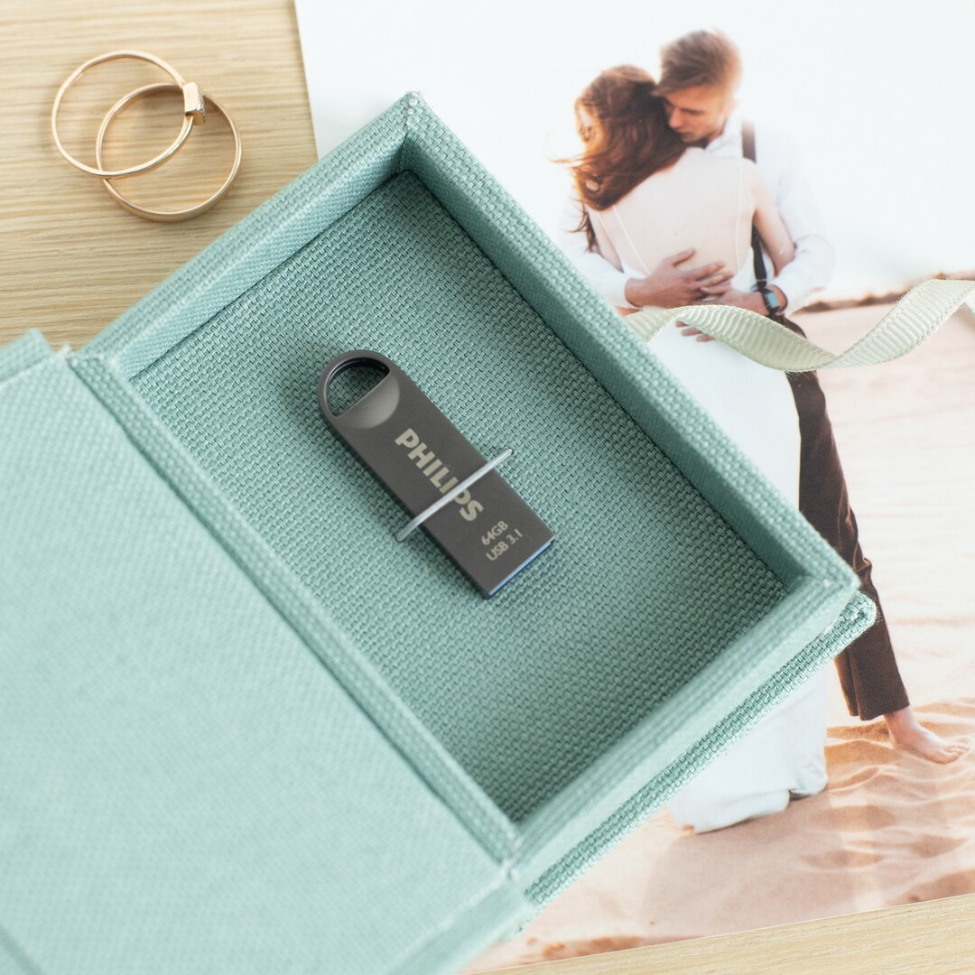 Custom USB Case for Photographers Wedding USB Box Personalized USB ...
