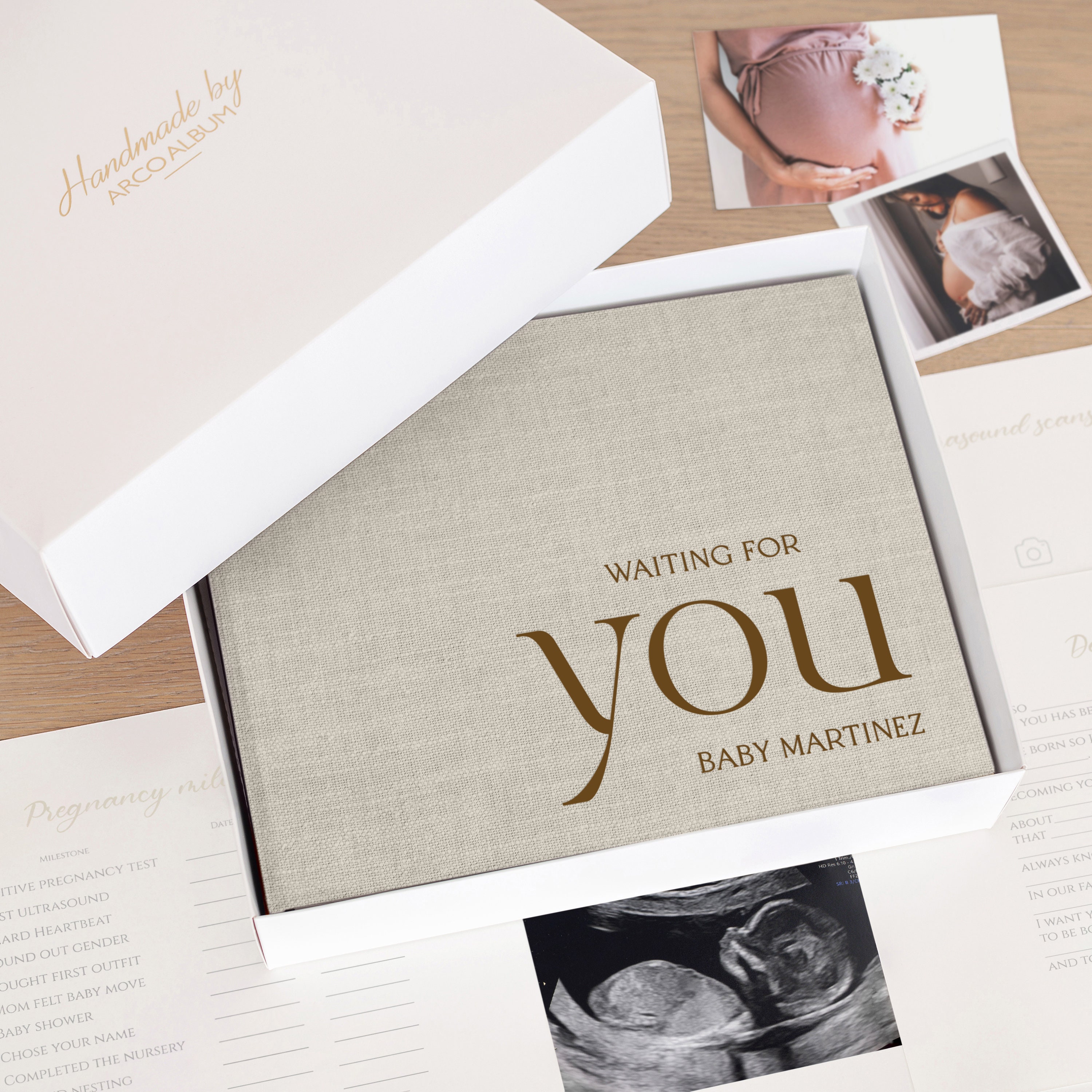 Personalized Pregnancy Journal - Planer, Pregnancy Diary Gender Neutral ...