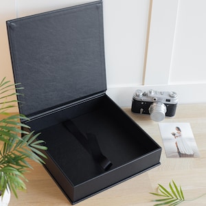 Personalized Leather Keepsake Box | Custom Size Memory Chest | Elegant ...