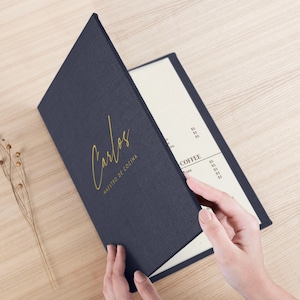 Personalized Menu Book Covers | Custom Restaurant Menu Folders | Hard ...
