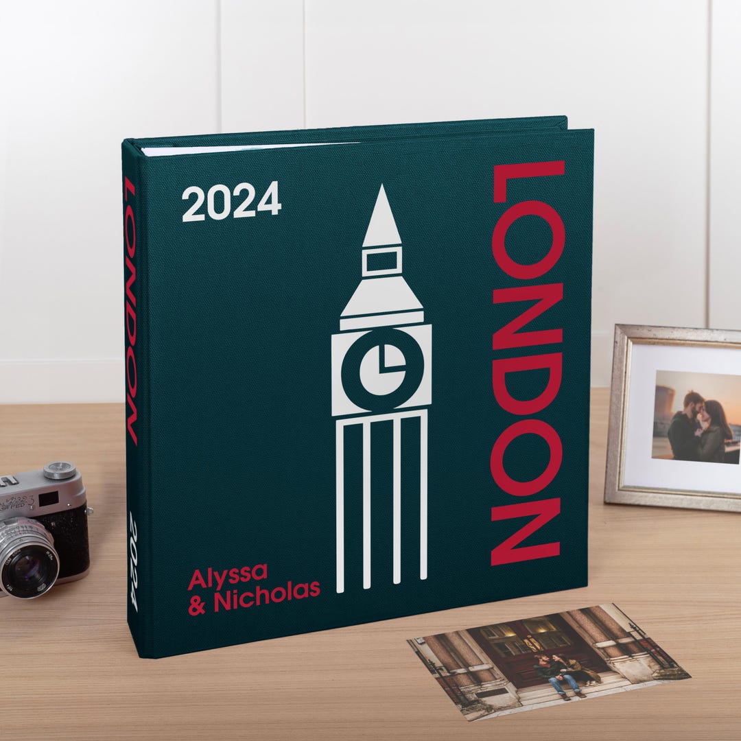 London Holiday Photo Album With Sleeves for 100-1000 4x6" Photos ...
