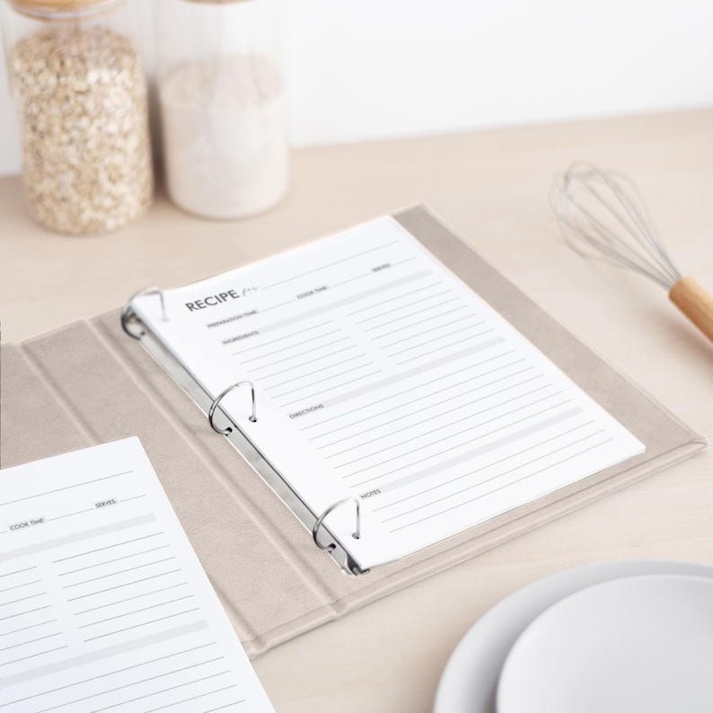 Personalized Recipe Book | Custom Cook Book Journal | Hard Cover Recipe ...
