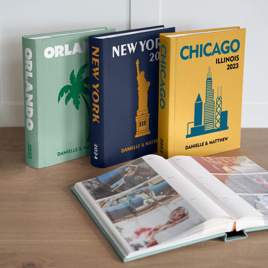 Personalized Travel Photo Album for 300 4x6 Photos | Custom Holiday ...