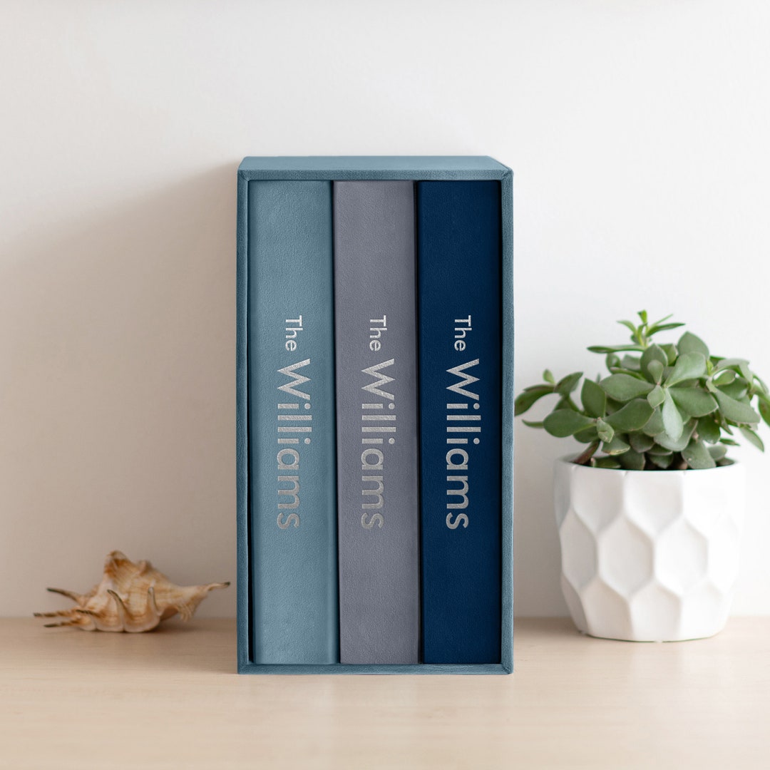 3 Velvet Ring Binders With 2-3-4 Rings | 3 Ring Binders and Slipcase ...